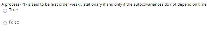 Solved A process {Yt} is said to be first order weakly | Chegg.com