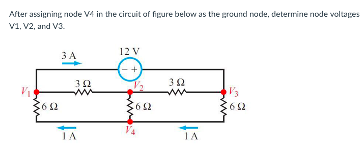 Solved After assigning node V4 in the circuit of figure | Chegg.com