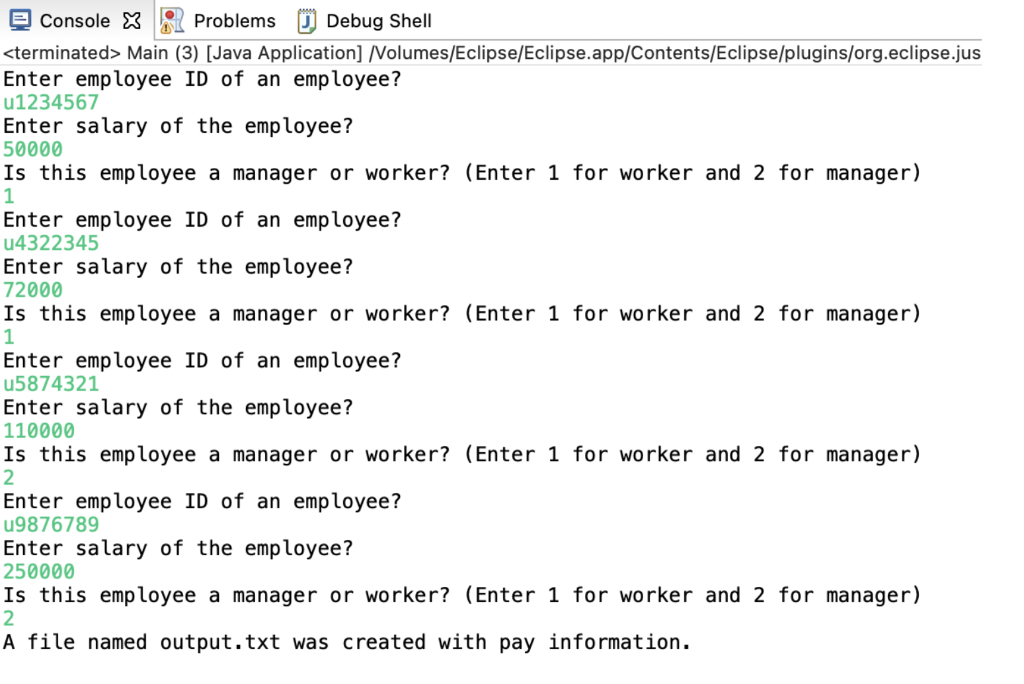 Solved *In Java please* You will build another program | Chegg.com