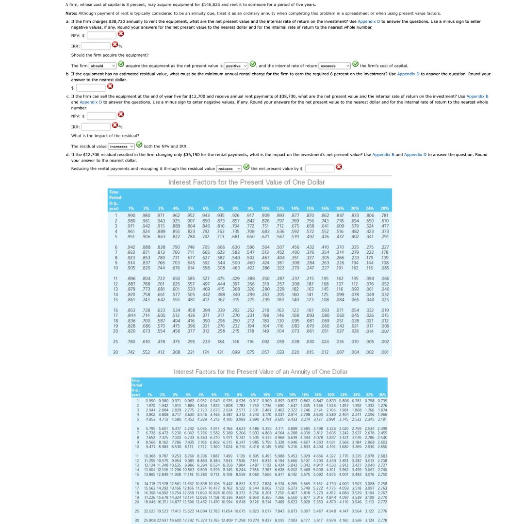 Solved Problem 22-13A firm, whose cost of capital is 8 | Chegg.com