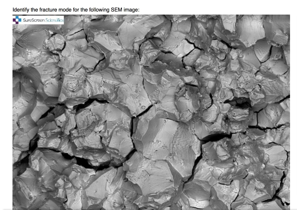 Solved Identify the fracture mode for the following SEM | Chegg.com