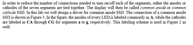 Solved 1. Objective To design a Seven-Segment Display (SSD) | Chegg.com