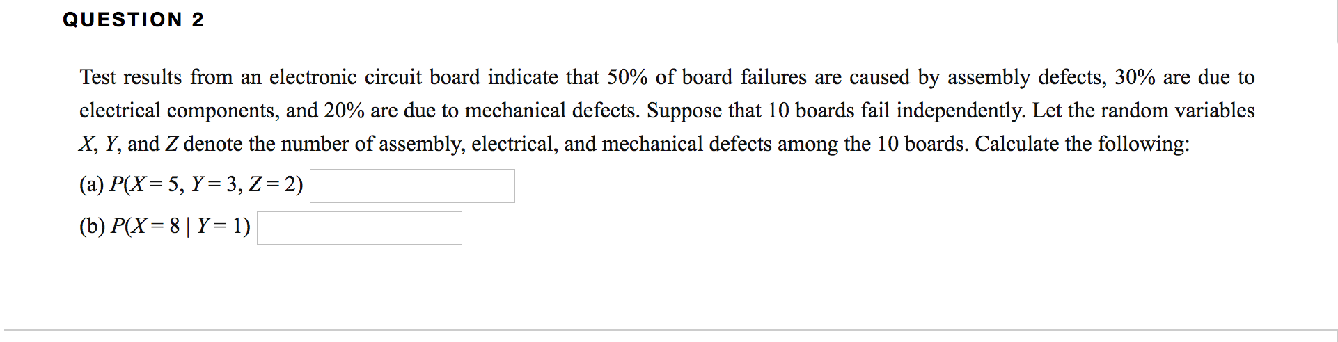 Solved QUESTION 2 Test results from an electronic circuit | Chegg.com