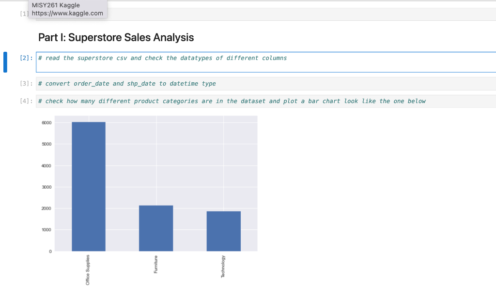 Solved MISY261 Kaggle [1] https://www.kaggle.com Part I: | Chegg.com