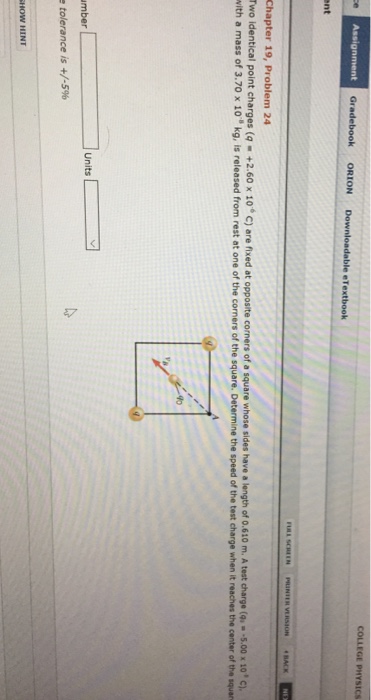 Solved Assignment ent Chapter 19, Problem 24 identical point | Chegg.com