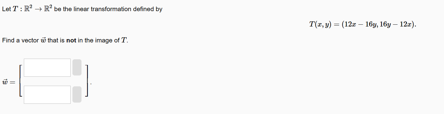 Solved Let T:R2→R2 ﻿be the linear transformation defined | Chegg.com