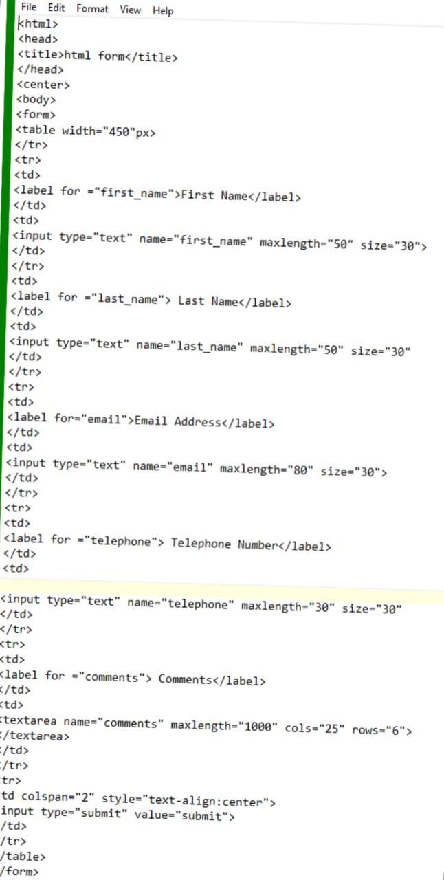 Solved File Edit Format View Help khtml> html | Chegg.com