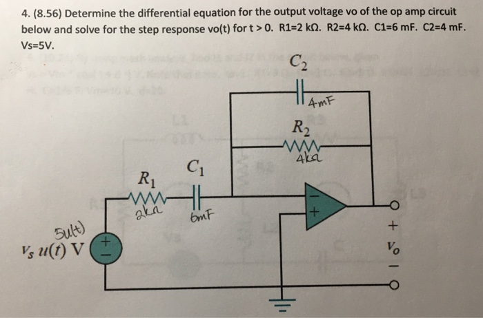 Solved Determine the differential equation for the output | Chegg.com
