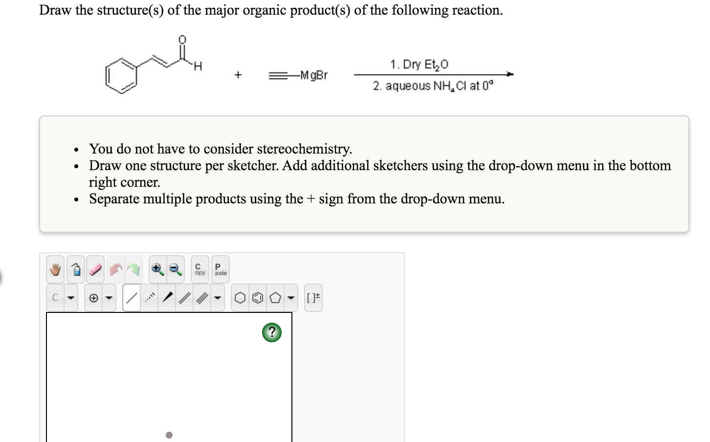 Solved Draw The Structure S Of The Major Organic Product S