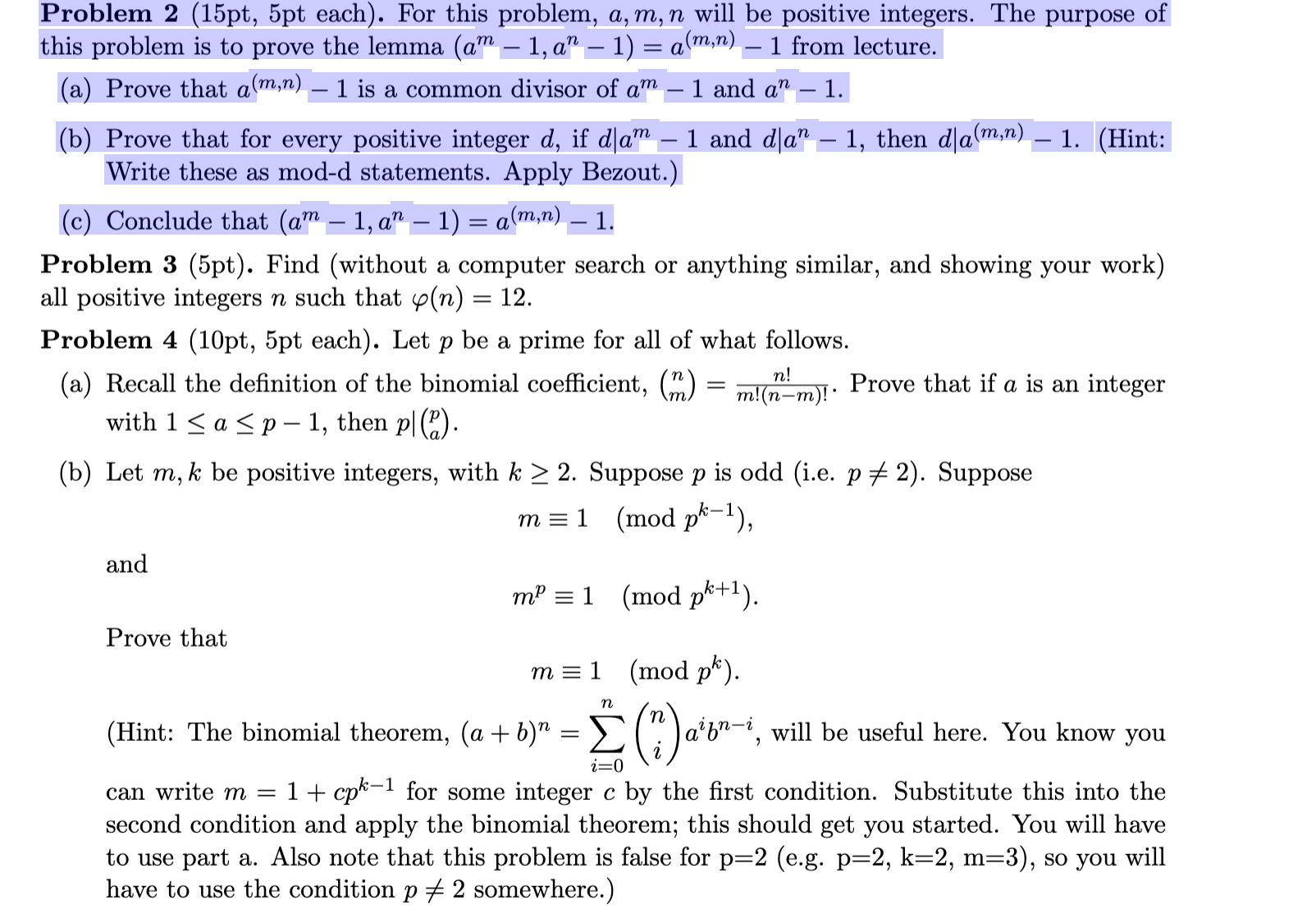 Solved this problem is to prove the lemma | Chegg.com