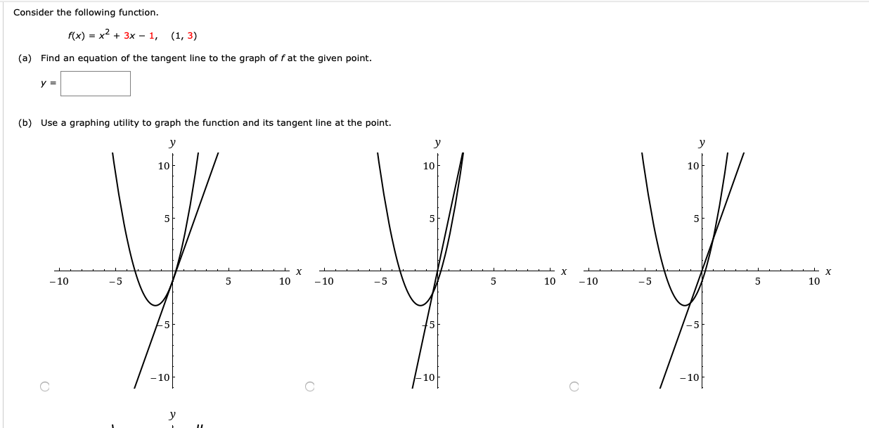 Solved Consider the following function. f(x) = x2 + 3x - 1, | Chegg.com