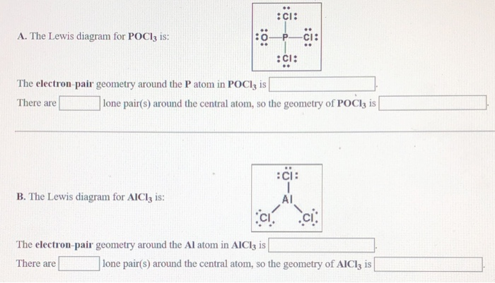 Solved :CI: A. The Lewis diagram for POCl3 is: :Ci: The | Chegg.com