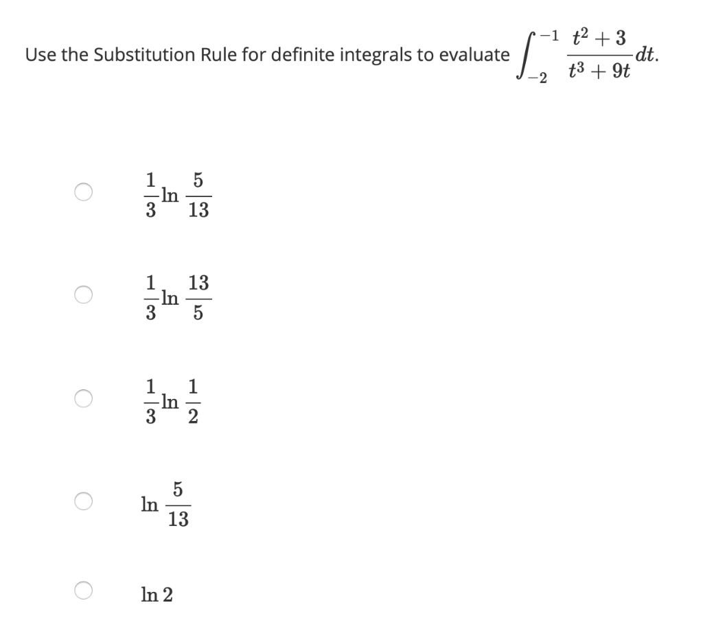 Solved I-_ Use the Substitution Rule for definite integrals | Chegg.com