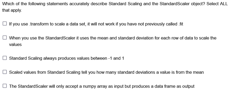 Solved Question: Which of the following statements | Chegg.com