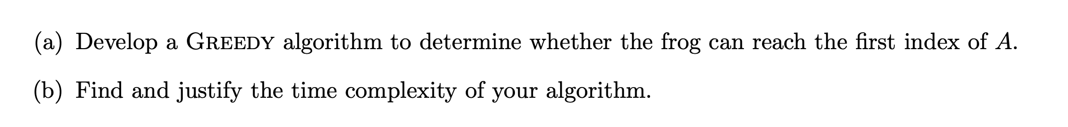 Solved Recall the frog problem discussed in Homework 6 | Chegg.com