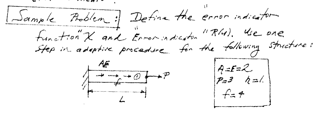 Solved Sample Problem ? Define the error indicator function | Chegg.com