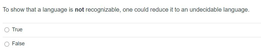 Solved To show that a language is not recognizable, one | Chegg.com