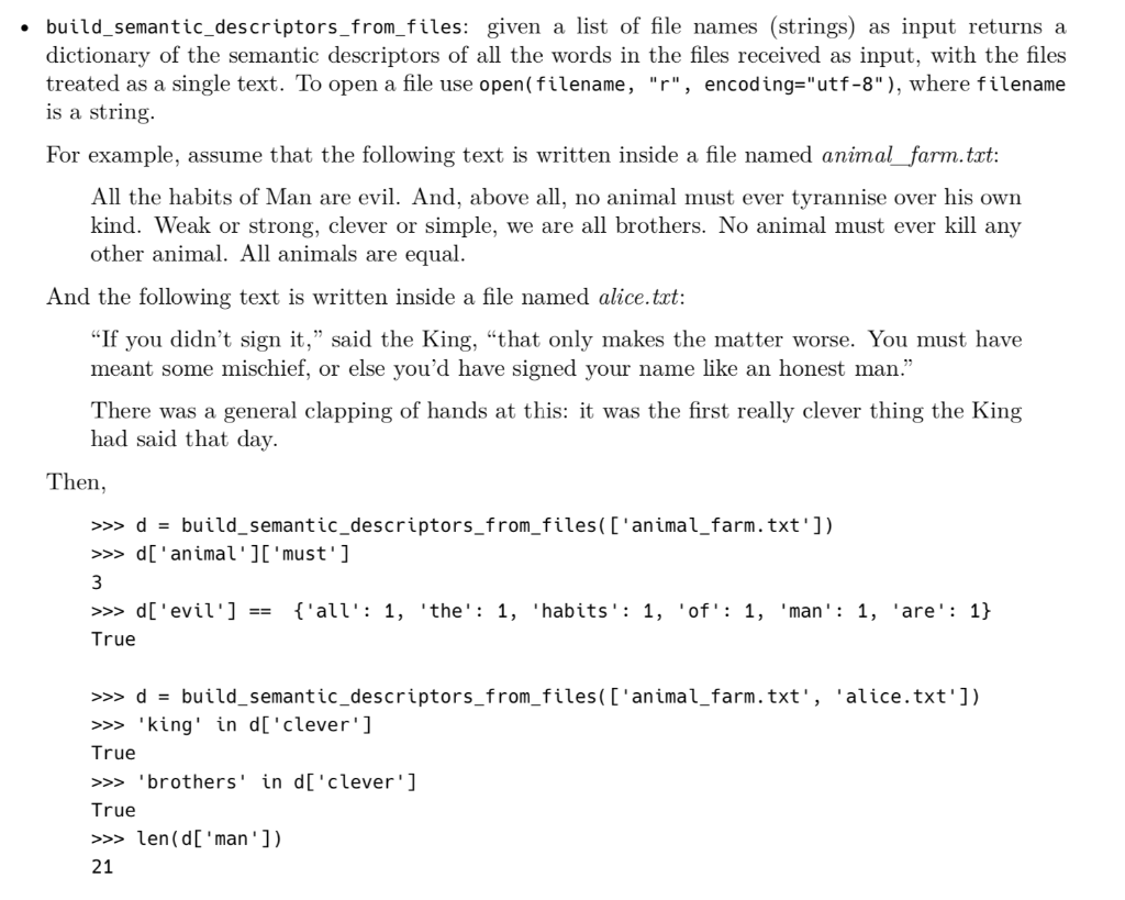 get_sentences: given a string returns a list of | Chegg.com