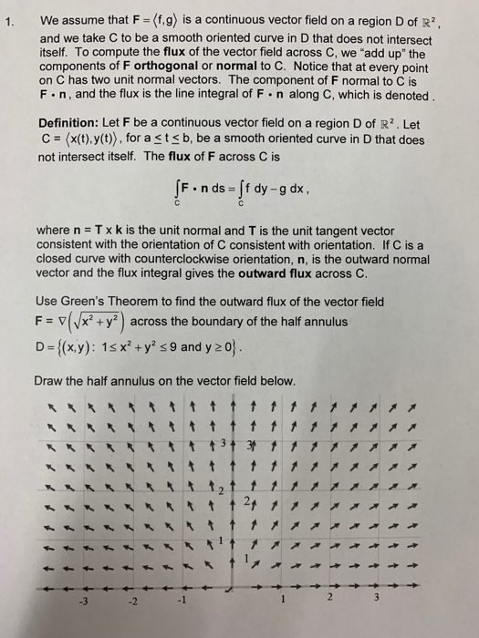 Solved Use Green’s Theorem to find the outward flux of the | Chegg.com