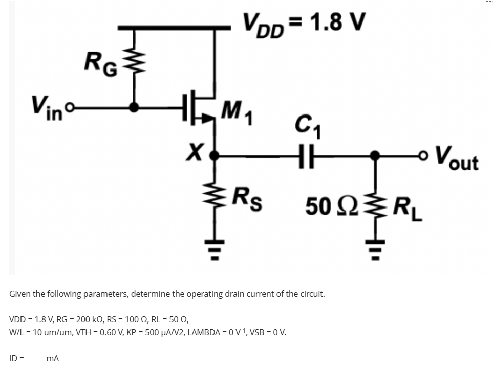 Solved Given the following parameters, determine the | Chegg.com