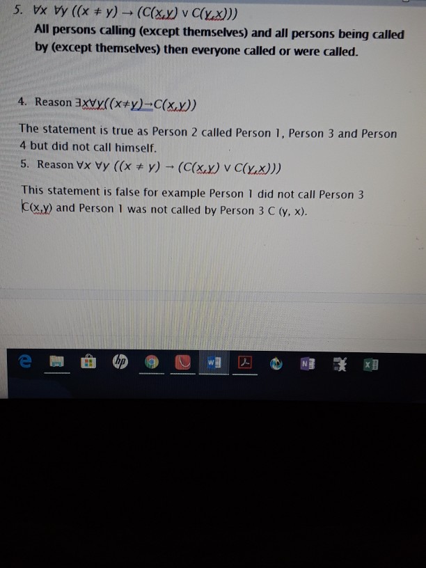 Solved 3, and 4. The predicate c(x.x) indicates whether x | Chegg.com