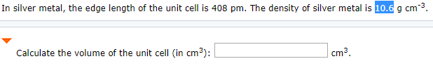 Solved In silver metal, the edge length of the unit cell is | Chegg.com