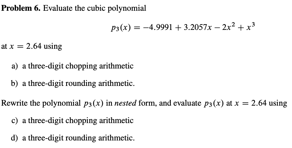 Solved Compute the absolute and relative errors associated | Chegg.com