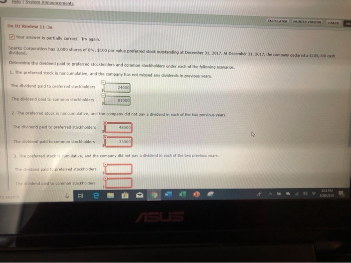 Solved CALCULA IOR | | PRİNTER VERSION-.BACK Do It! Review | Chegg.com
