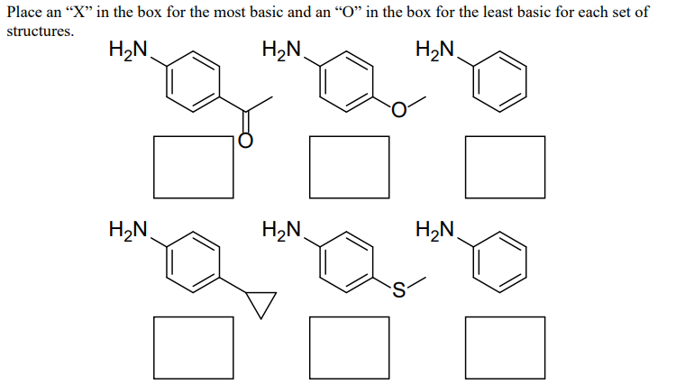 Solved Place an " X " in the box for the most basic and an | Chegg.com