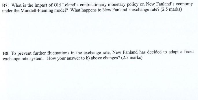 New Fanland is a small open economy situated at the | Chegg.com