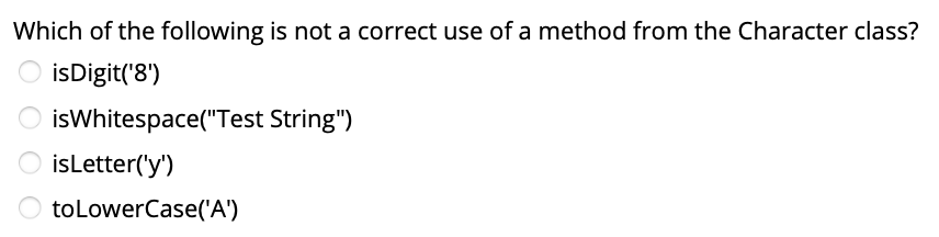 Solved Choose the correct syntax of the WHILE loop in Java | Chegg.com
