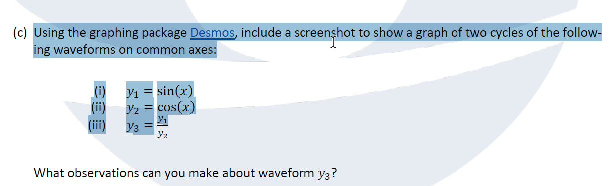 Solved please so a picture of the graph on desmos and | Chegg.com
