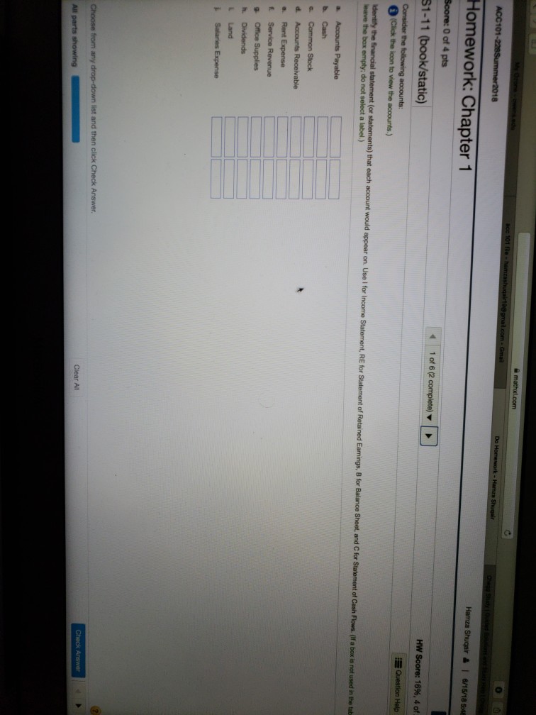 Solved Do Homework: Chapter 1 S1-11 (book/static) do not | Chegg.com
