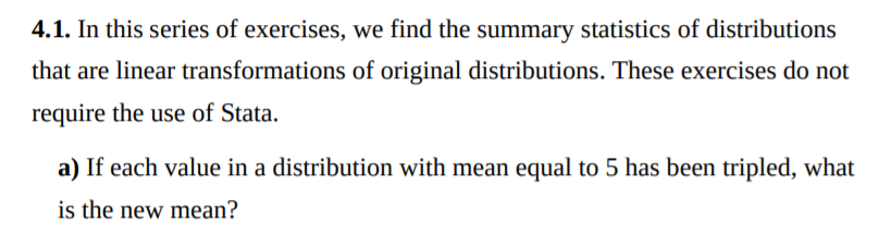 Solved 4.1. In this series of exercises, we find the summary | Chegg.com