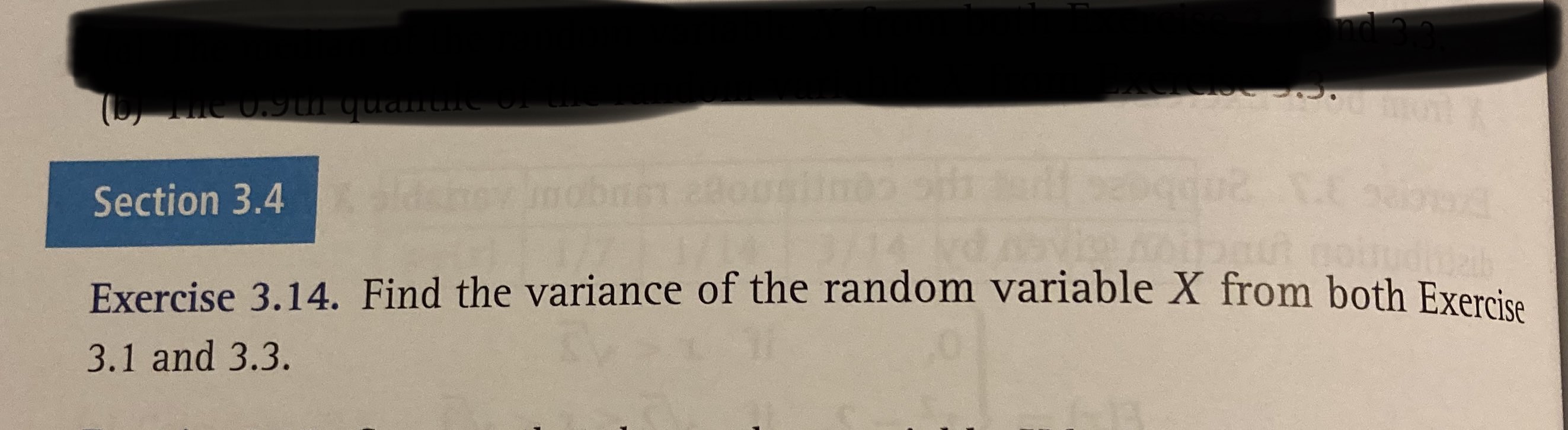 Exercise 3.3. Let X be a continuous random variable | Chegg.com