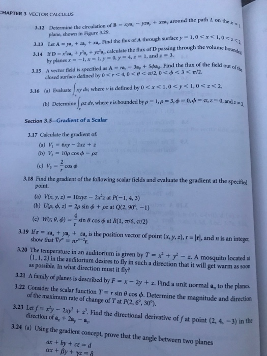 Solved CHAPTER 3 VECTOR CALCULUS Determine the circulation | Chegg.com