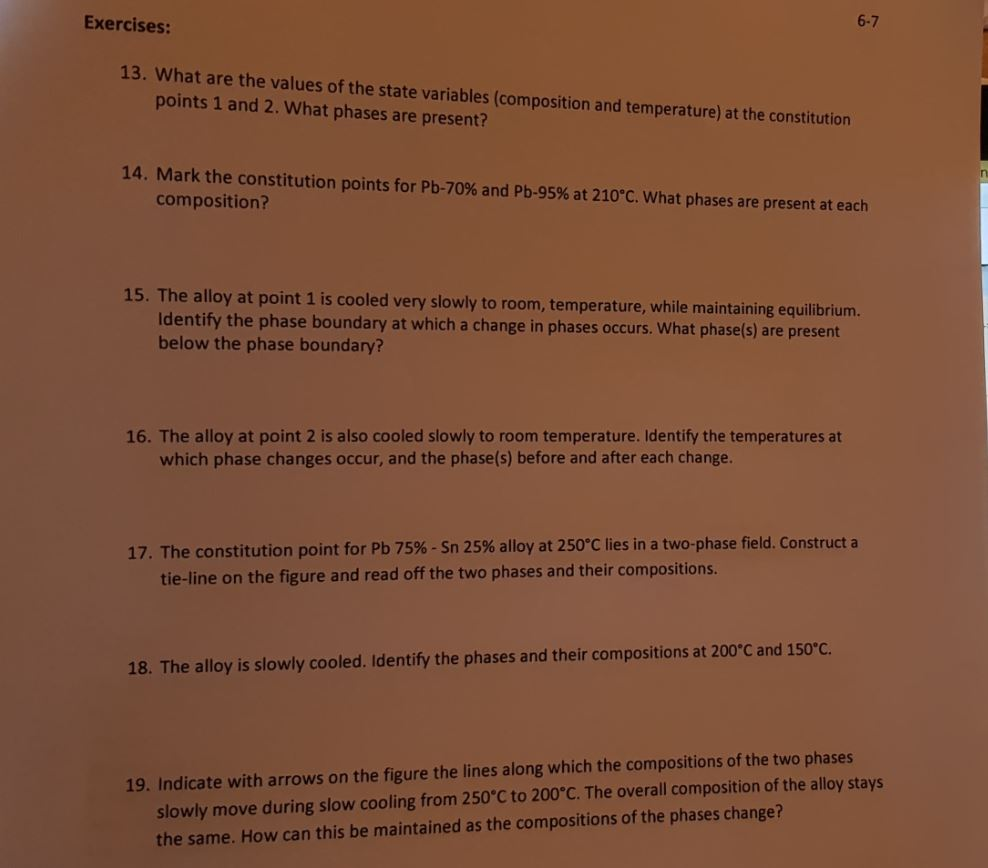 Solved Model: The Tin-Lead Binary Eutectic Phase diagram | Chegg.com