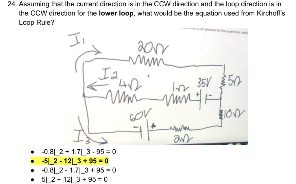 Solved 24. Assuming that the current direction is in the CCW | Chegg.com