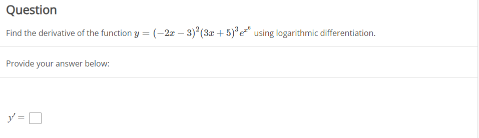 Solved Find the derivative of the function | Chegg.com