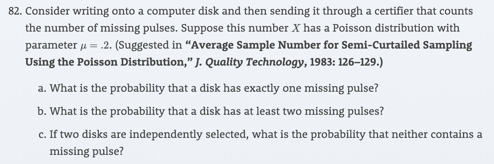Solved 82. Consider writing onto a computer disk and then | Chegg.com