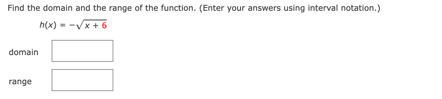 Solved Explain the meanings of domain and range.Evaluate the | Chegg.com
