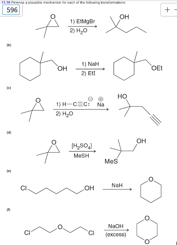 Solved 13.38 Pronase a plausible mechanism for each of the | Chegg.com