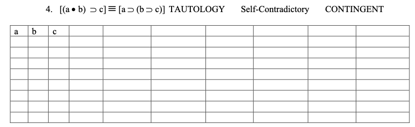 Solved Use a truth table to decide if the following | Chegg.com