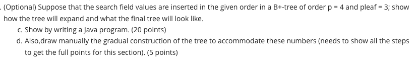Solved (Optional) ﻿Suppose that the search field values are | Chegg.com