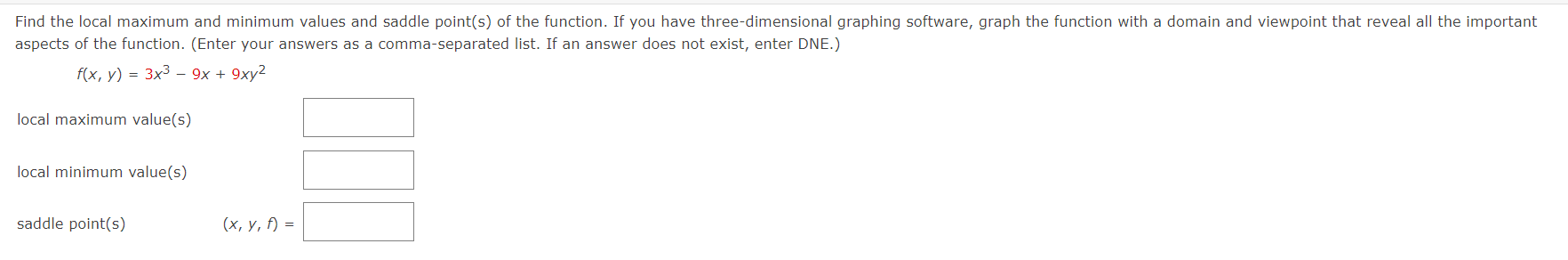 Solved aspects of the function. (Enter your answers as a | Chegg.com