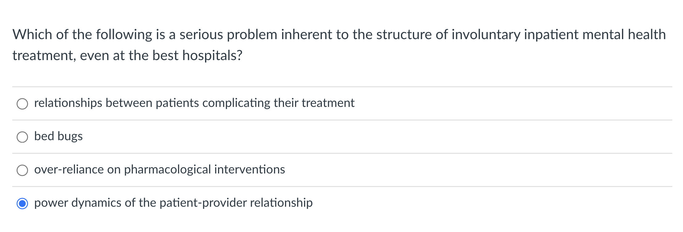 Solved Which of the following is a serious problem inherent | Chegg.com