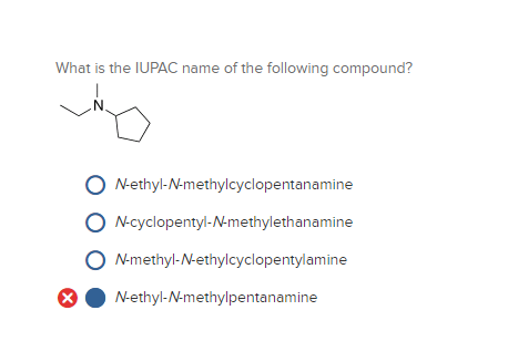 Solved What is the IUPAC name of the following compound? | Chegg.com