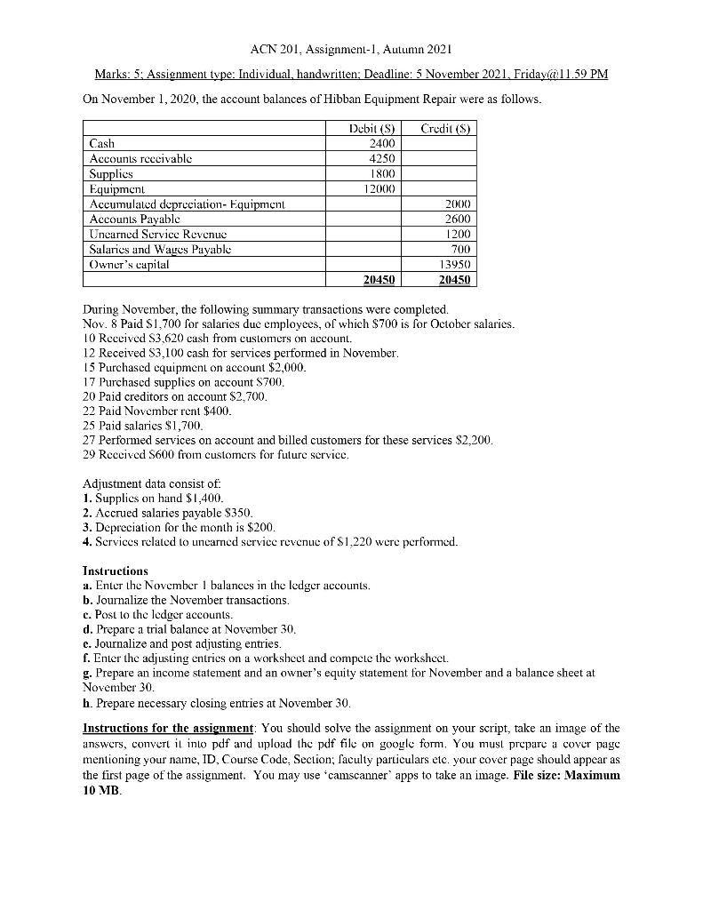 Solved ACN 201, Assignment-1, Autumn 2021 Marks: 5: | Chegg.com