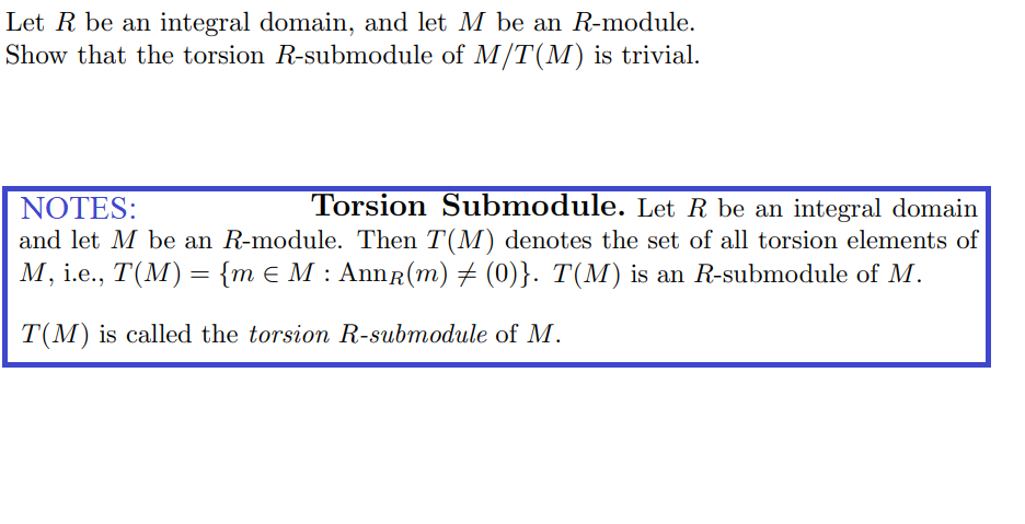 Solved abstract algebra hw 13 ﻿q 1b | Chegg.com
