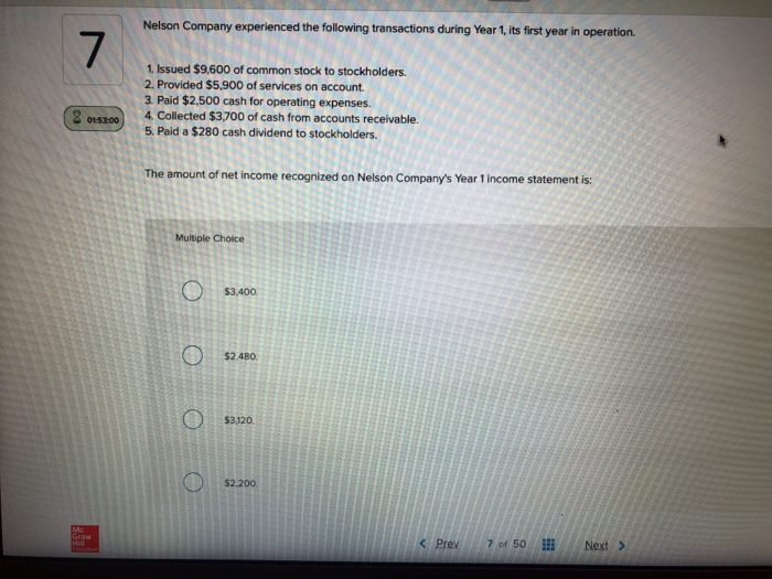 Solved Nelson Company experienced the following transactions | Chegg.com